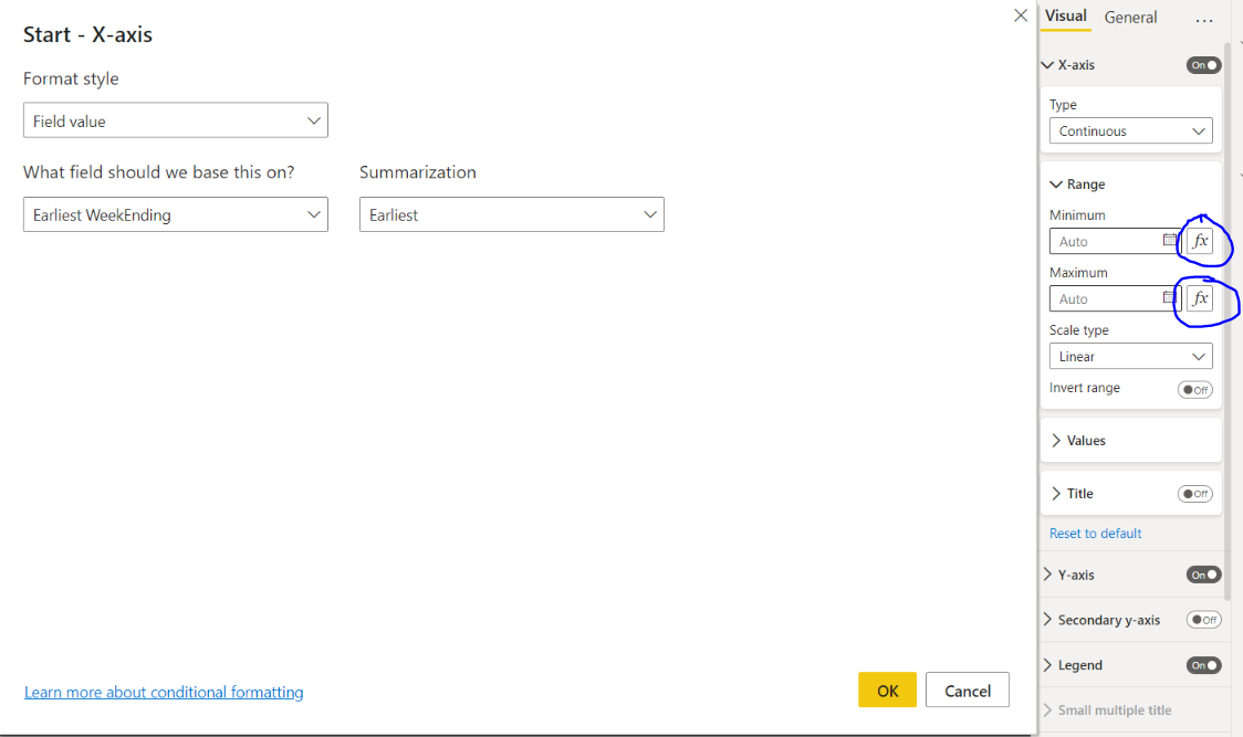 PowerBI Custom Chart Ranges – Small Data And self service
